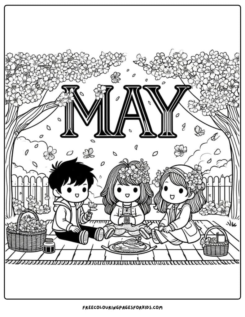 50 May Coloring Pages for Kids - Coloring For Kids