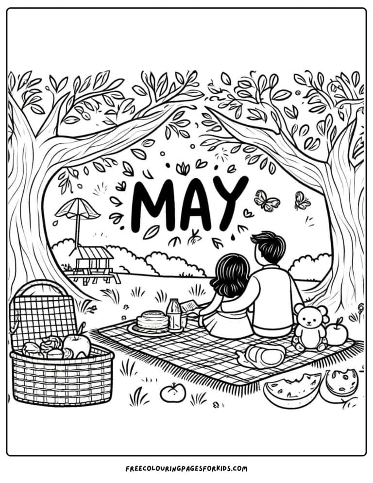 50 May Coloring Pages for Kids - Coloring For Kids