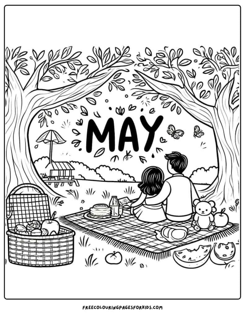 50 May Coloring Pages for Kids - Coloring For Kids
