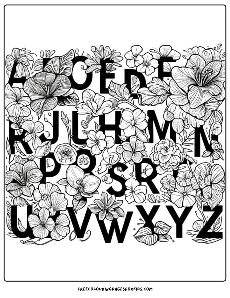 Floral Alphabet