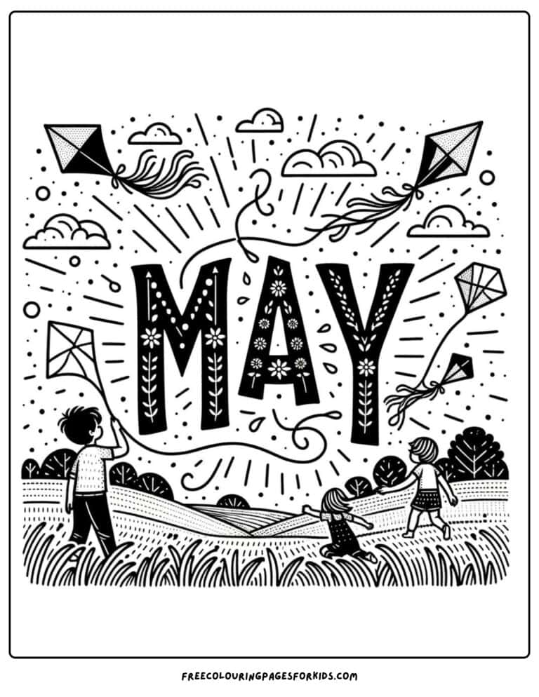 50 May Coloring Pages for Kids