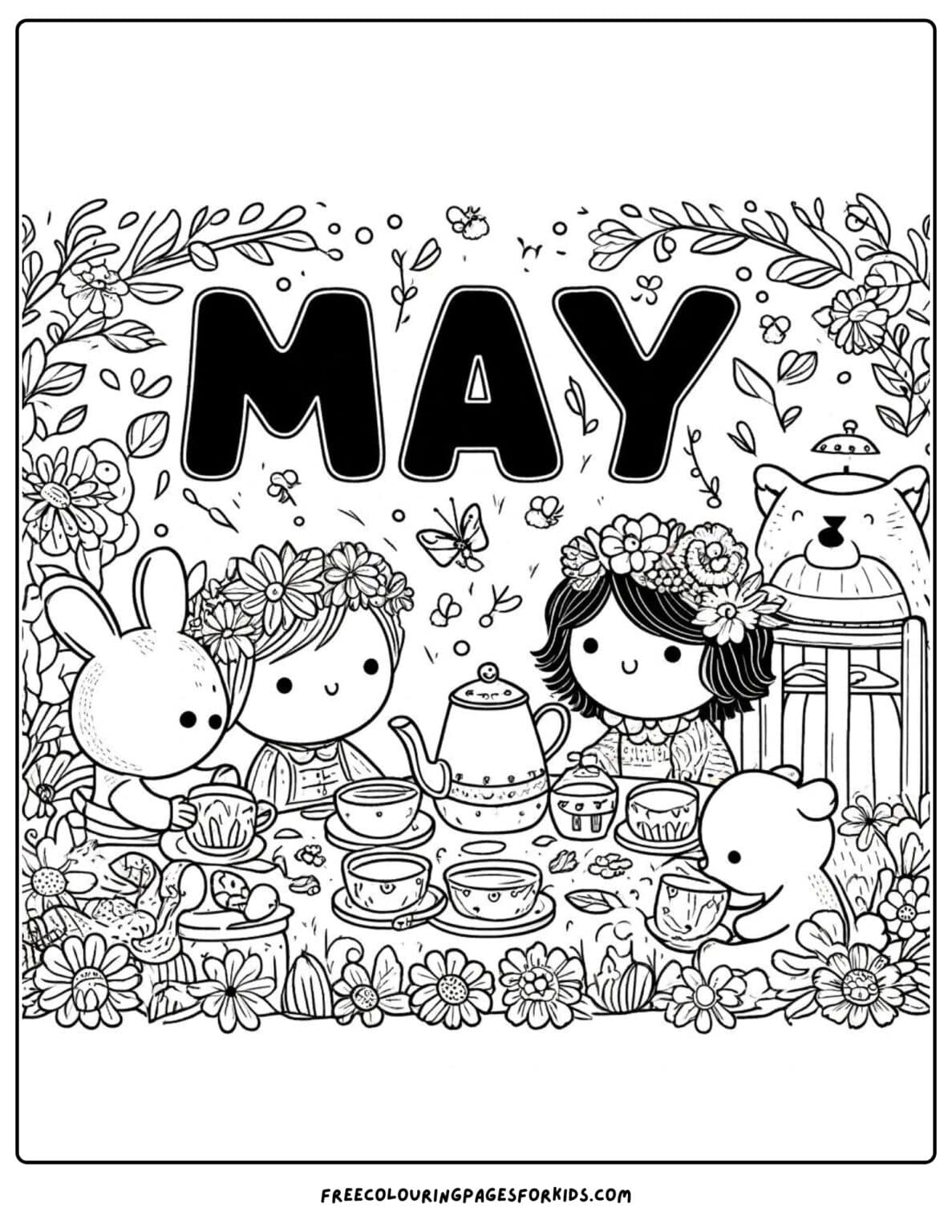 50 May Coloring Pages for Kids - Coloring For Kids