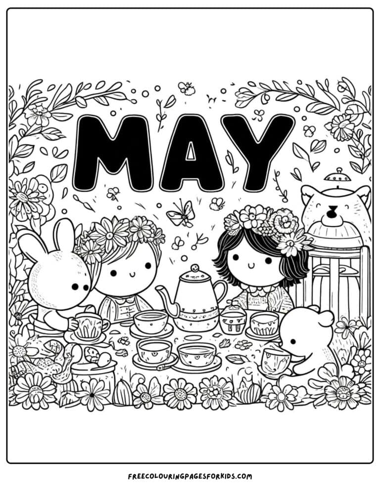 50 May Coloring Pages for Kids