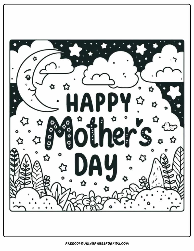 62 Mother's Day Kids Coloring Pages
