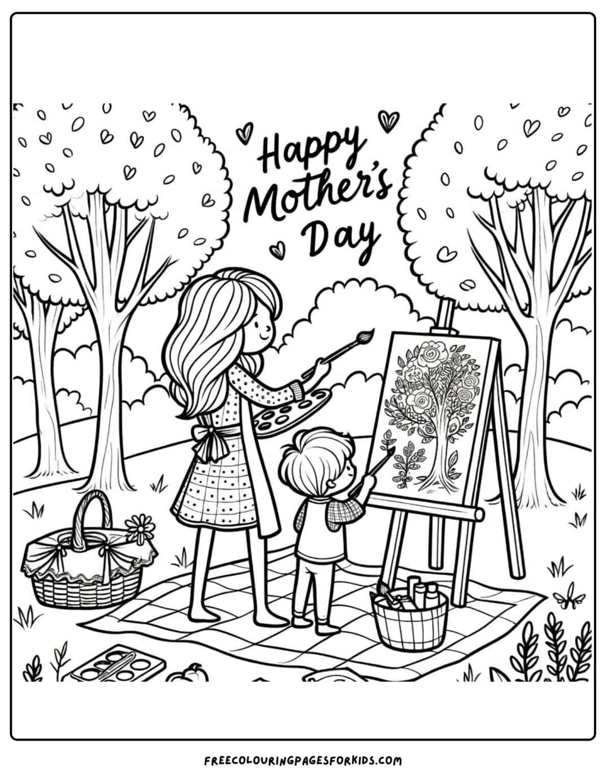 31 Mother's Day Kids Coloring Pages - Coloring For Kids