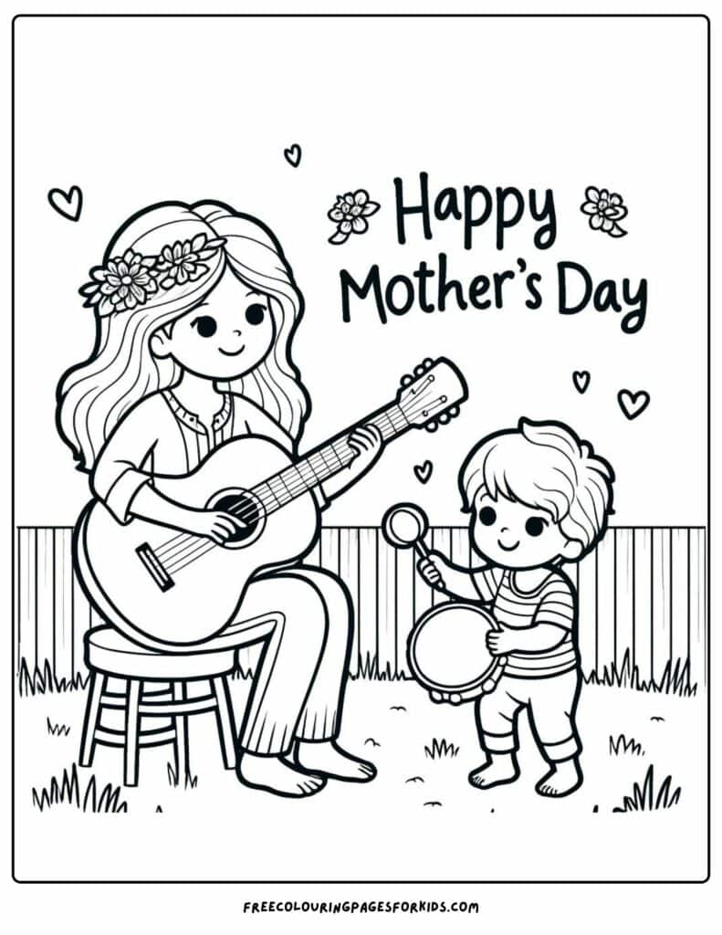 31 Mother's Day Kids Coloring Pages - Coloring For Kids