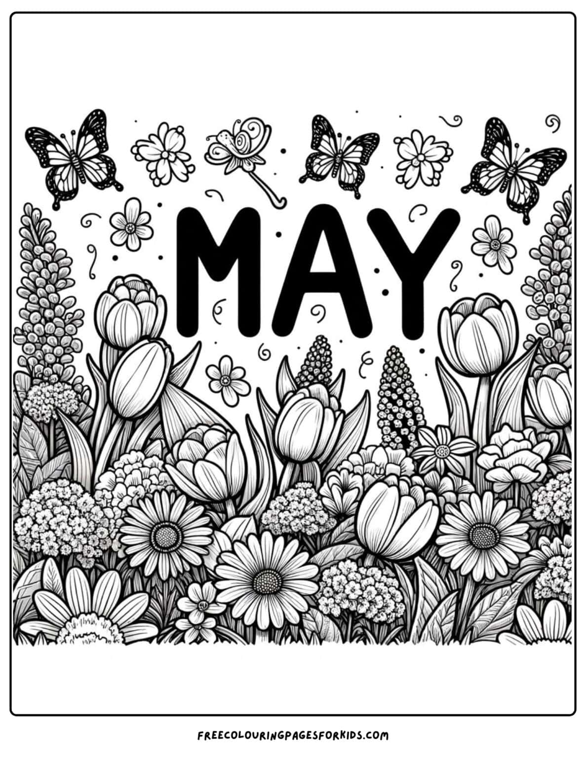 50 May Coloring Pages for Kids - Coloring For Kids