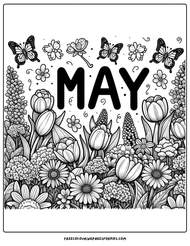 50 May Coloring Pages for Kids