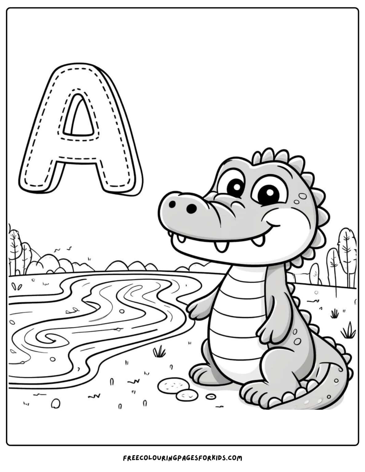 12 Letter A Coloring Pages