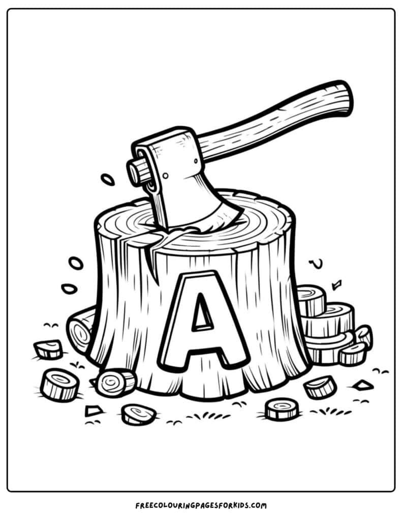 12 Letter A Coloring Pages