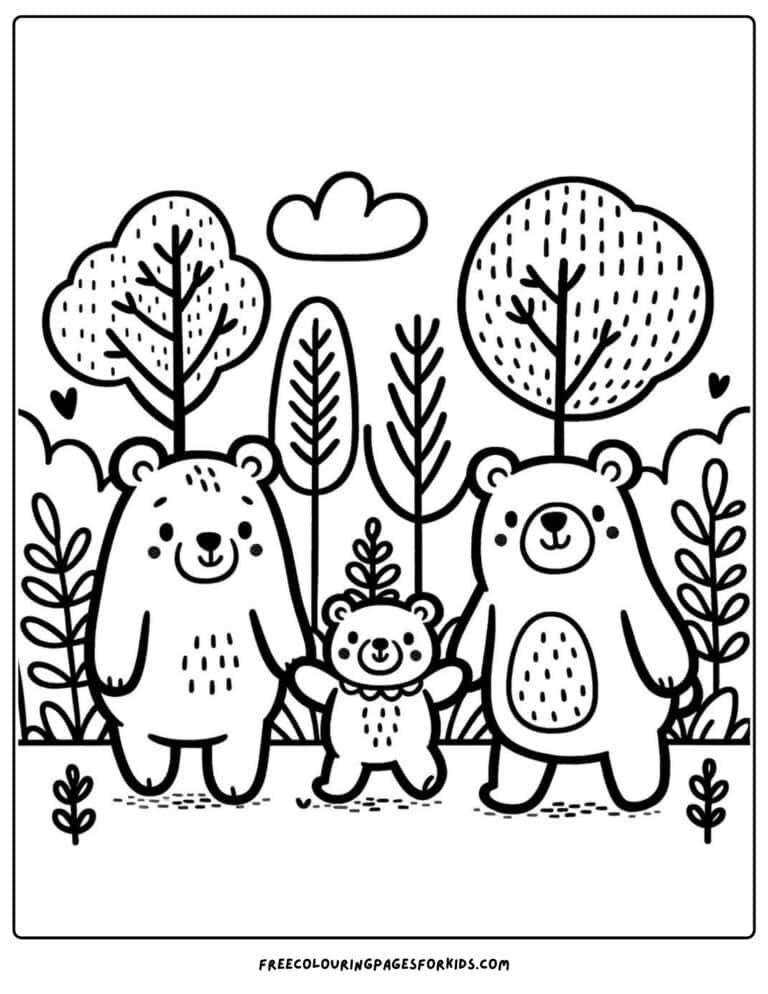50 Bear Coloring Pages - Coloring For Kids