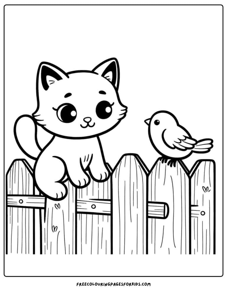 56 Cat Coloring Pages