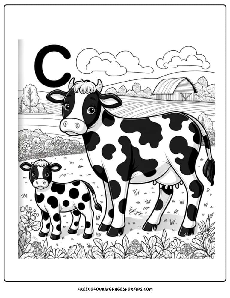 12 Letter C Coloring Pages