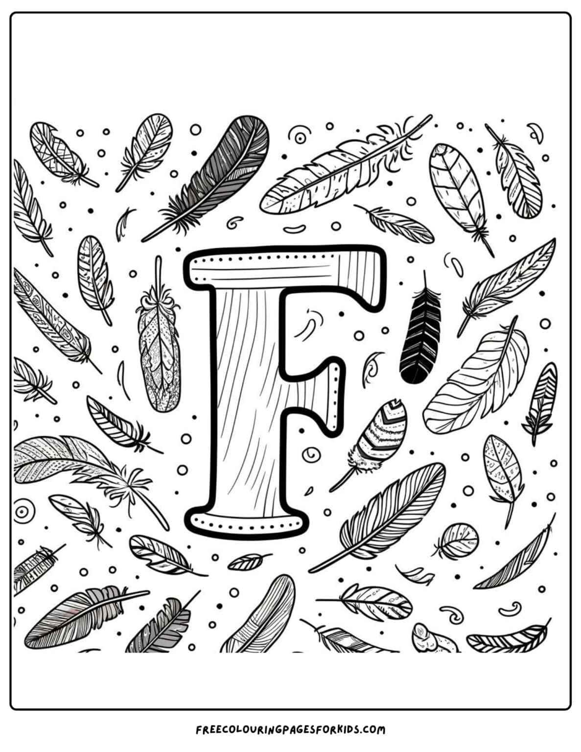 12 Letter F Coloring Pages