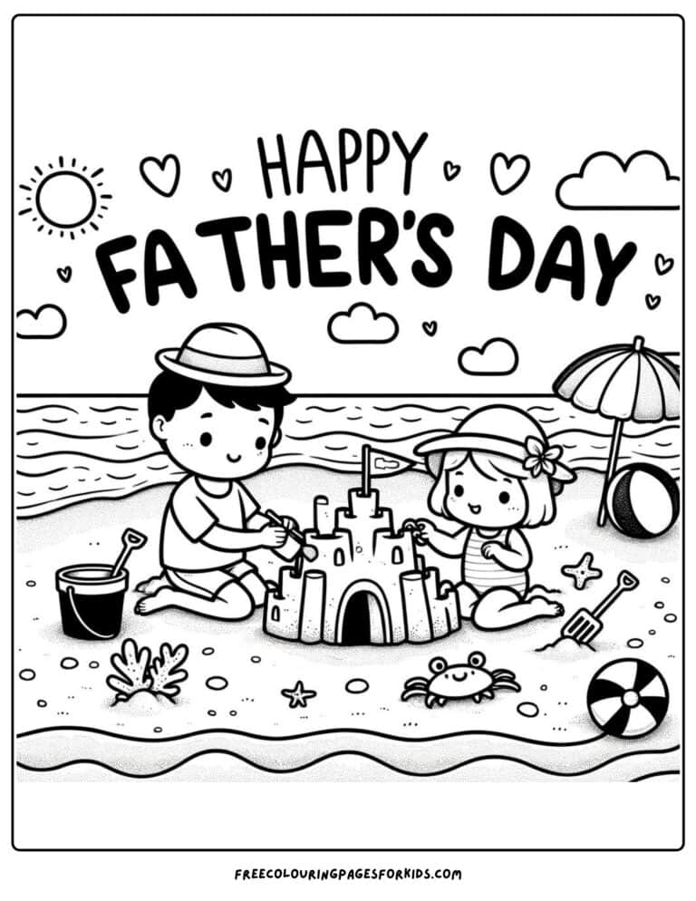 44 Father's Day Coloring Pages