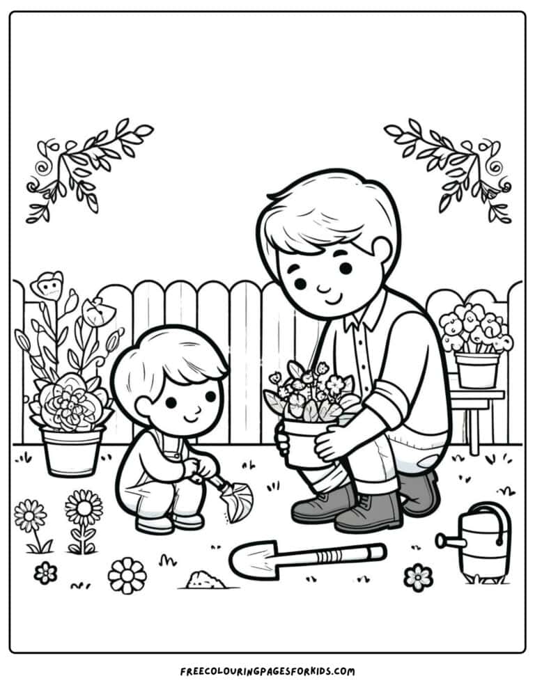 44 Father's Day Coloring Pages