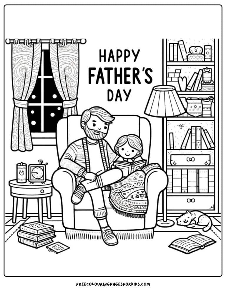 44 Father's Day Coloring Pages