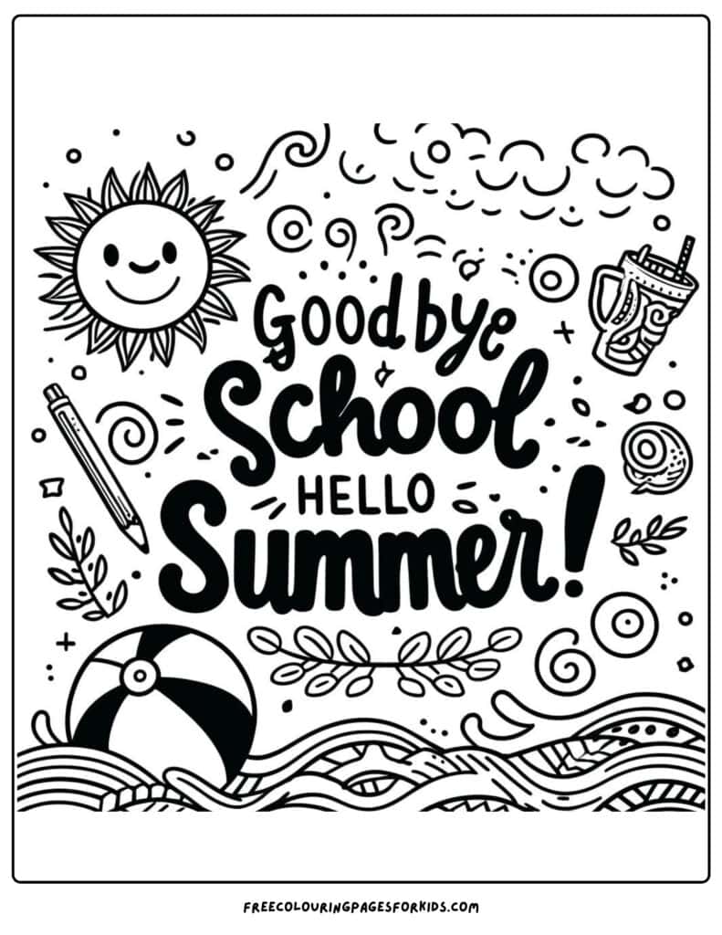 10 Last Day of School Coloring Pages - Coloring For Kids