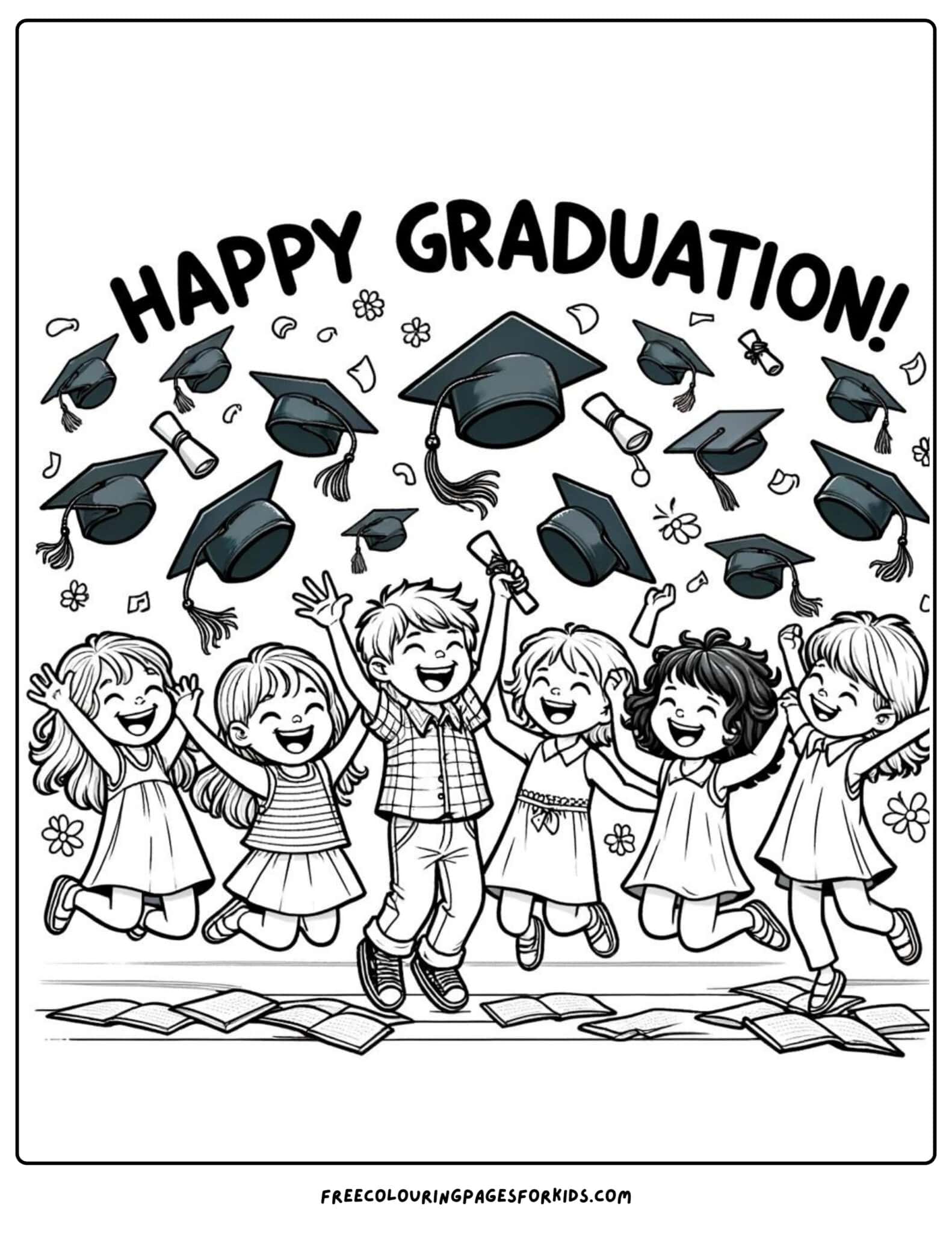 16 Kindergarten and PreSchool Graduation Coloring Pages - Coloring ...