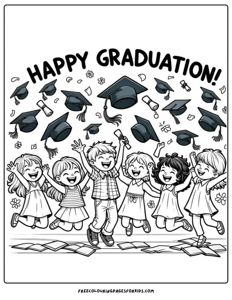 16 Kindergarten and PreSchool Graduation Coloring Pages - Coloring ...