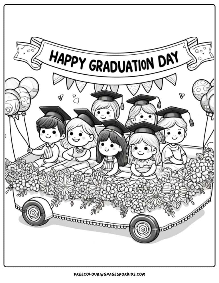 16 Kindergarten and PreSchool Graduation Coloring Pages - Coloring ...