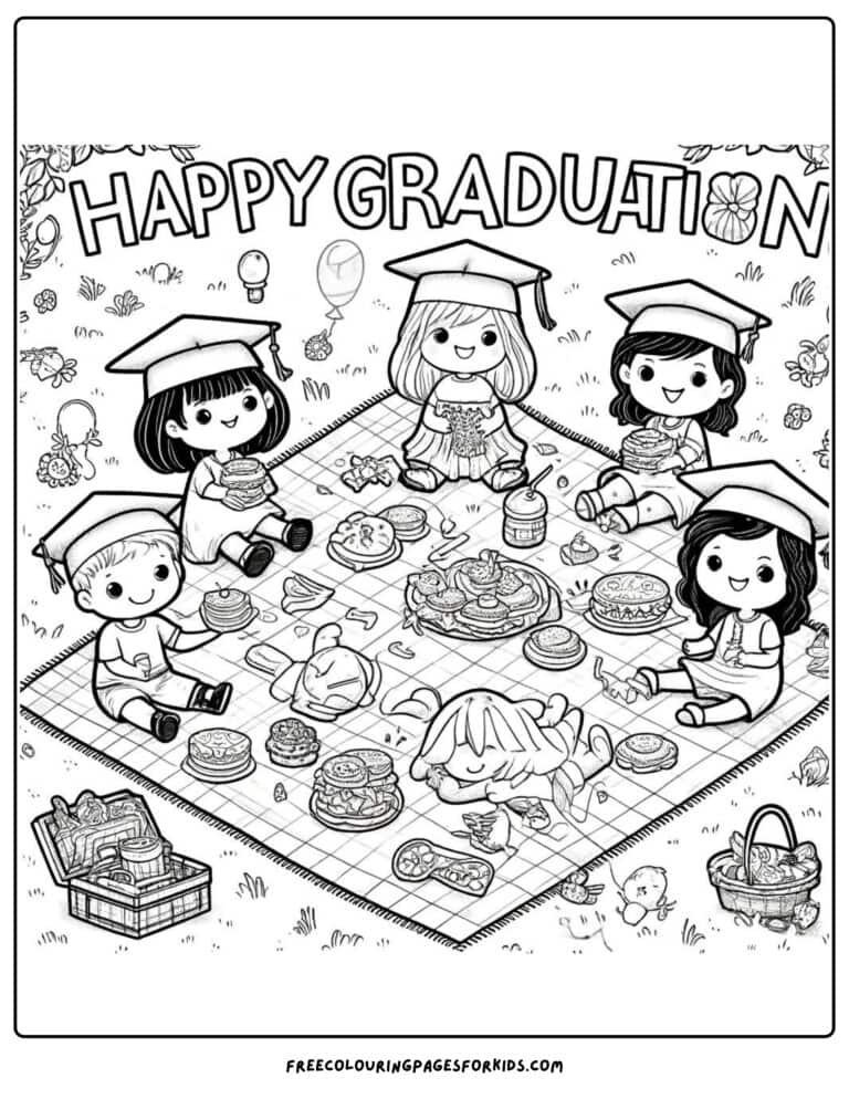 16 Kindergarten and PreSchool Graduation Coloring Pages - Coloring ...