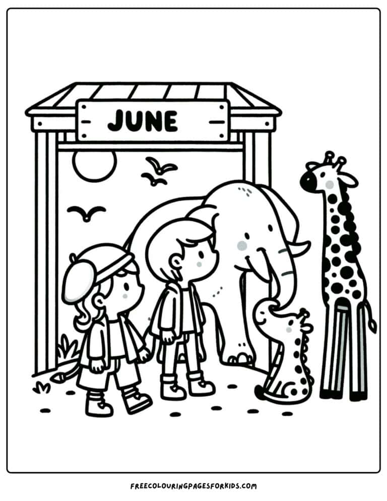 51 June Coloring Pages for Kids