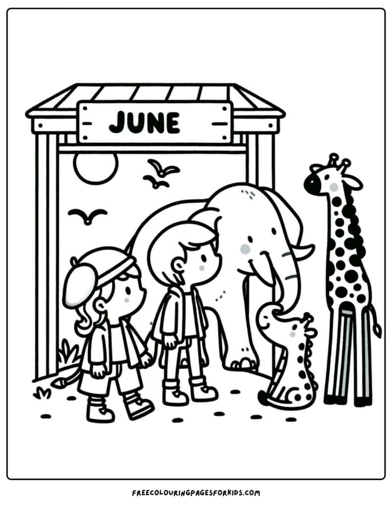 51 June Coloring Pages for Kids