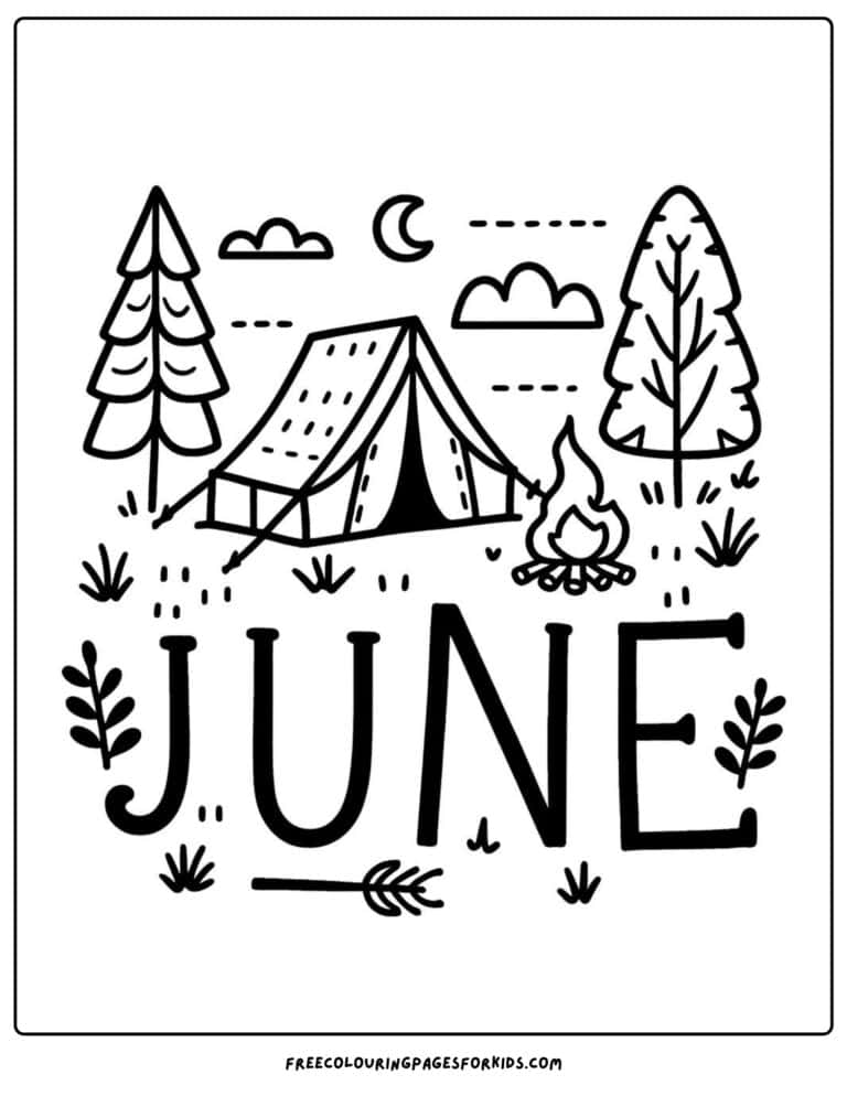 51 June Coloring Pages for Kids