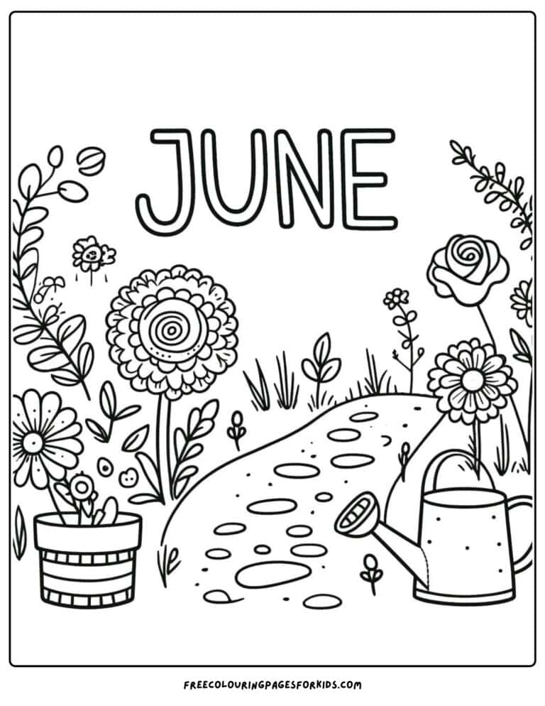 51 June Coloring Pages for Kids