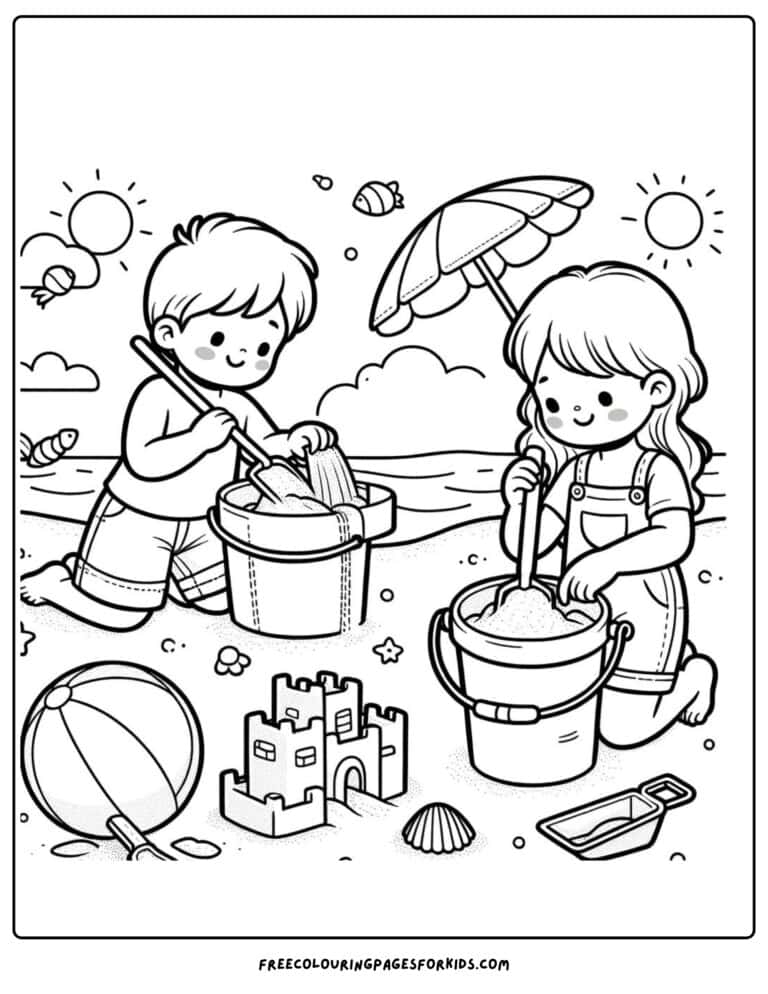 55 Summer Coloring Pages