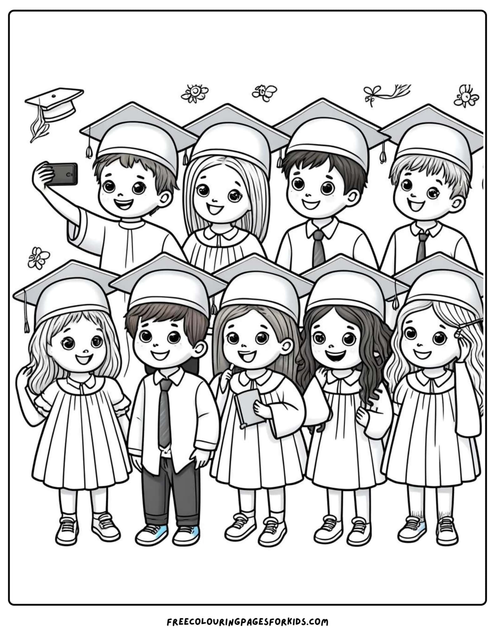 16 Kindergarten and PreSchool Graduation Coloring Pages - Coloring ...