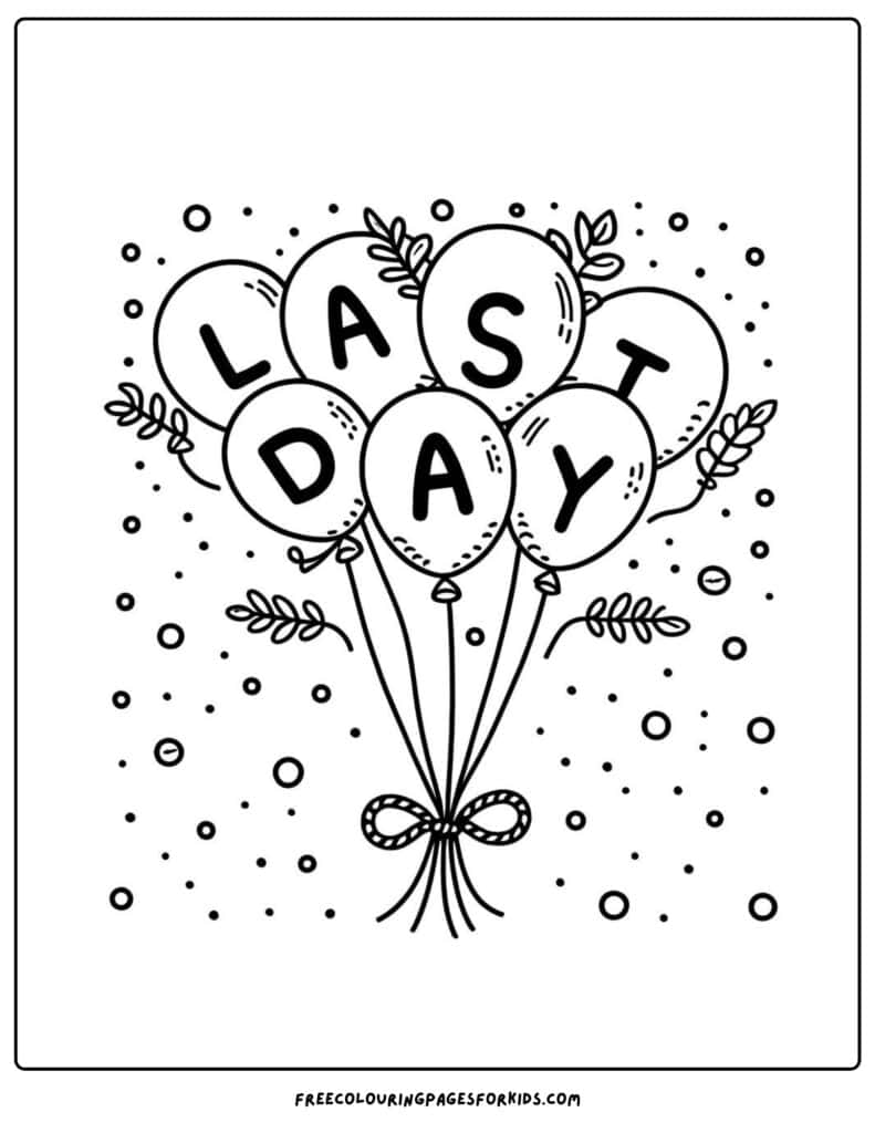 10 Last Day of School Coloring Pages - Coloring For Kids