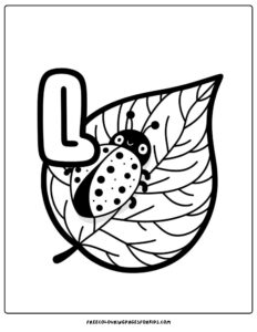16 Letter L Coloring Pages