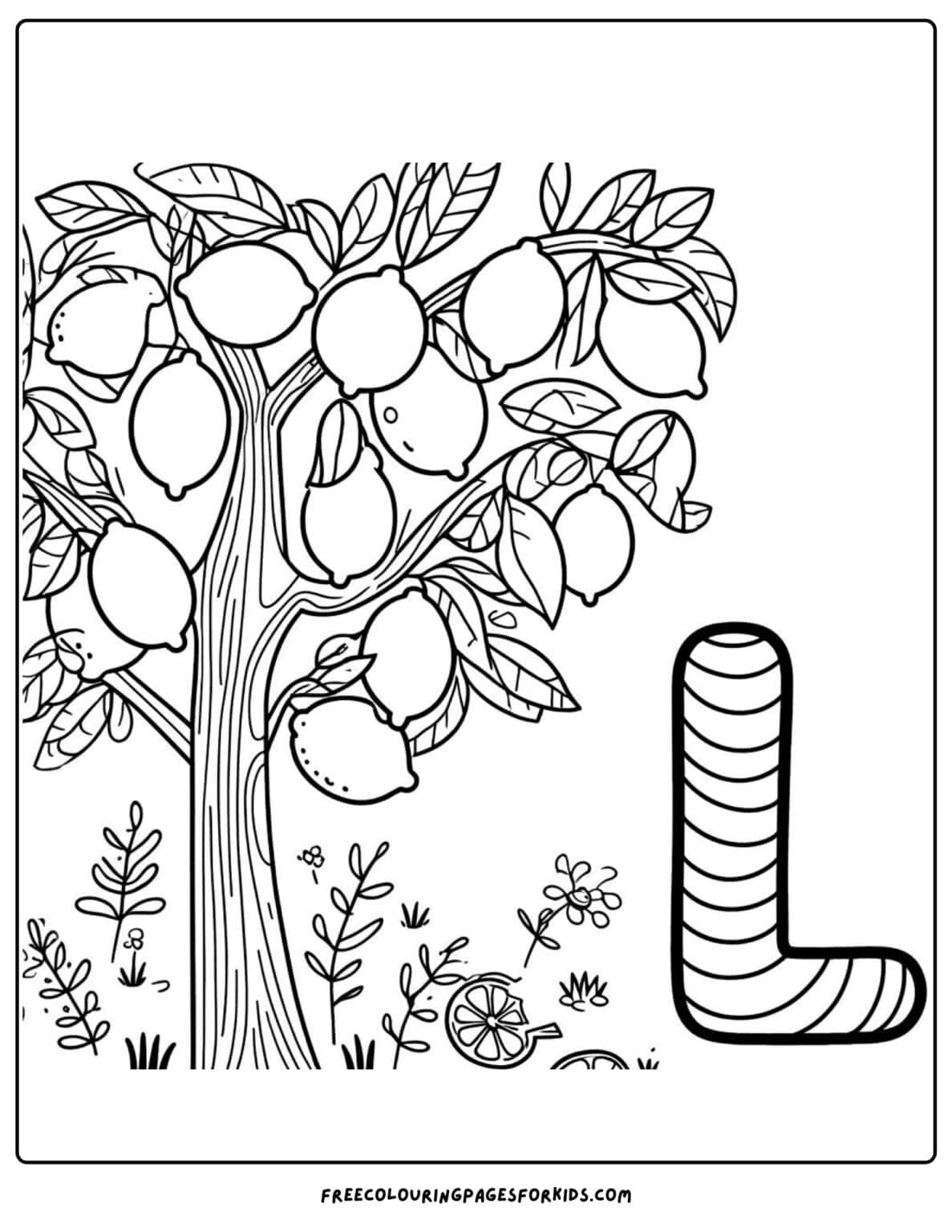 16 Letter L Coloring Pages