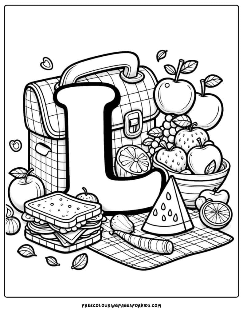 16 Letter L Coloring Pages
