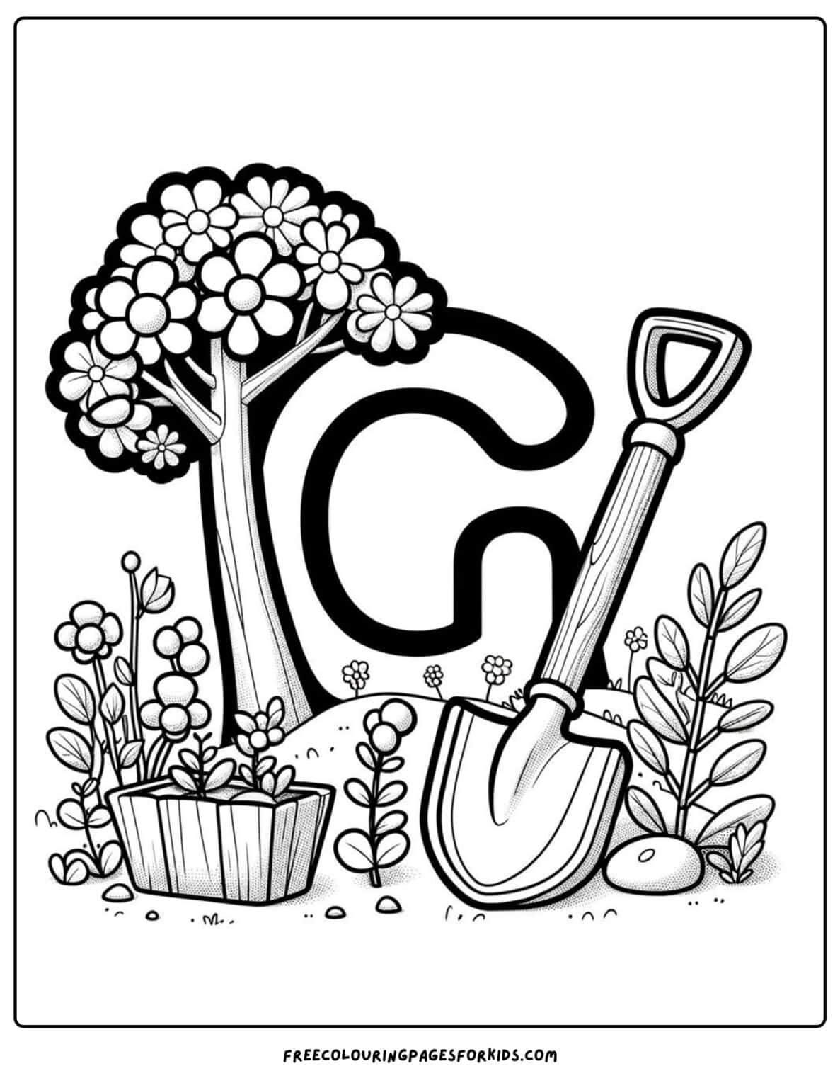 14 Letter G Coloring Pages
