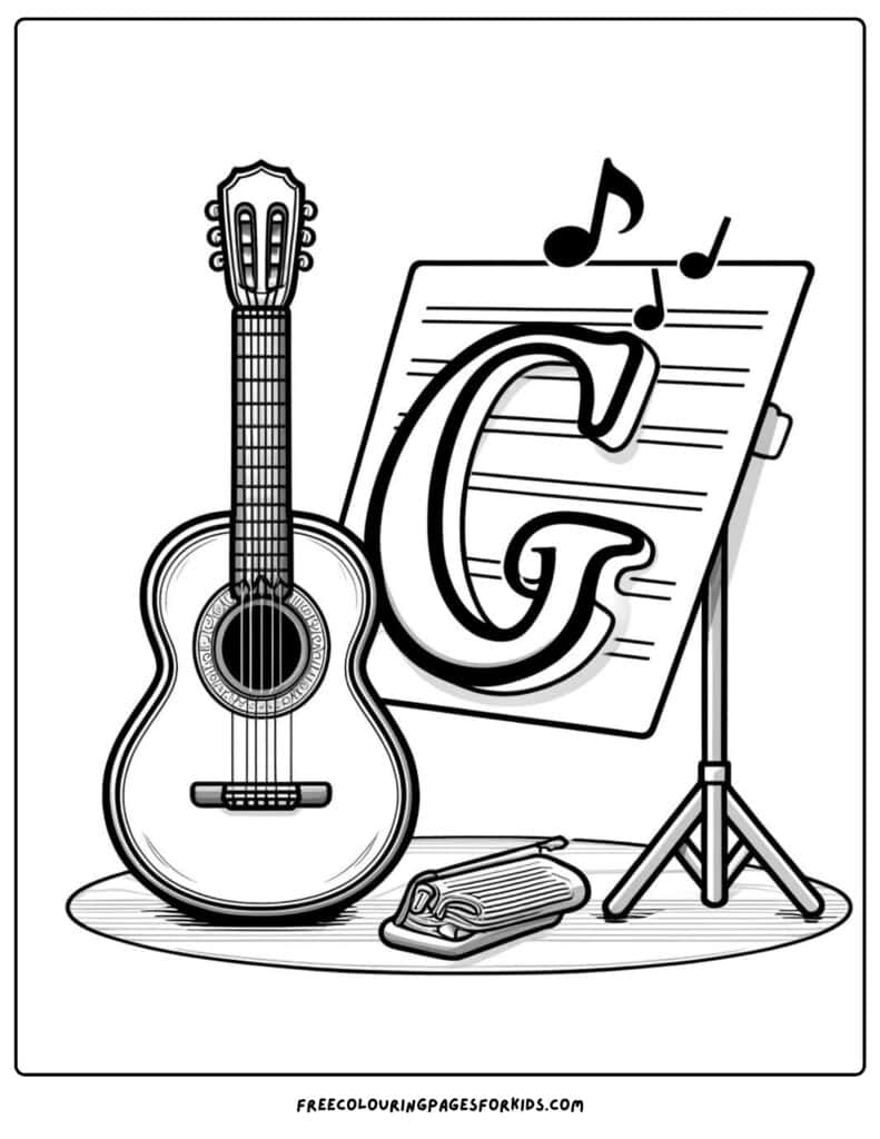14 Letter G Coloring Pages
