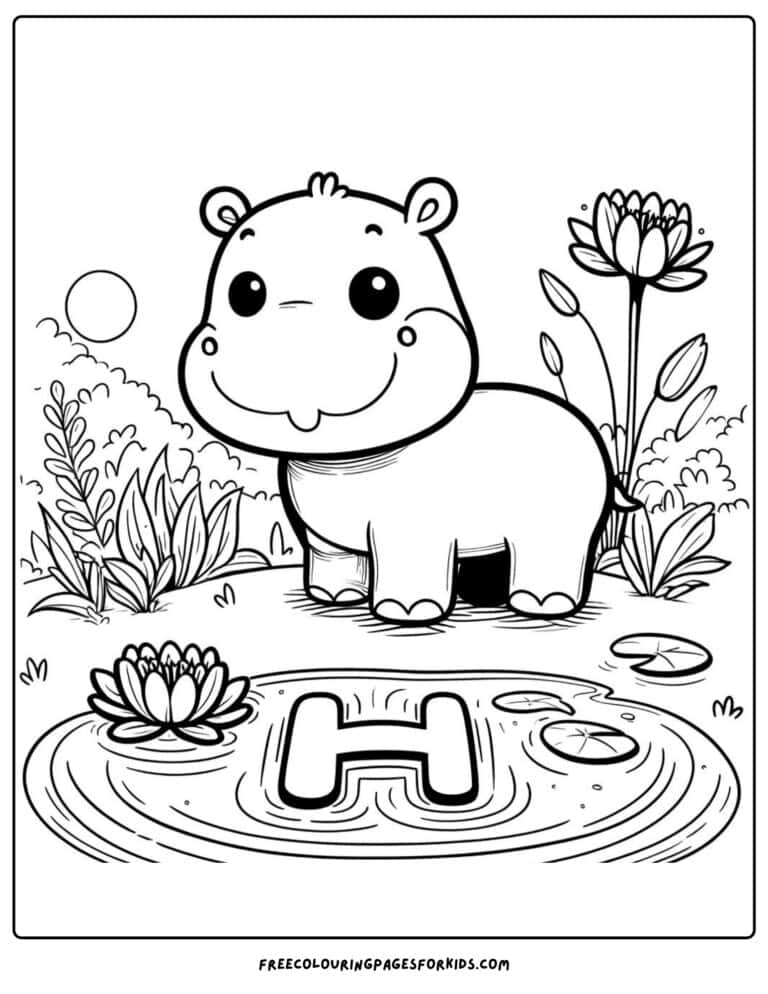 15 Letter H Coloring Pages