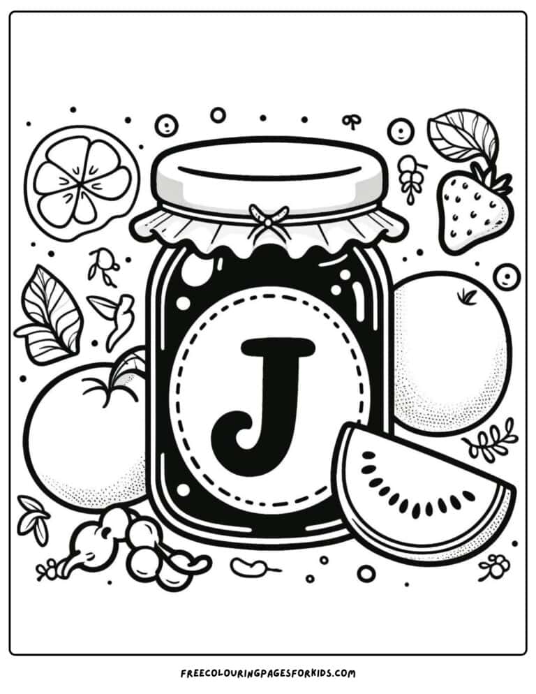 14 Letter J Coloring Pages