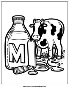 16 Letter M Coloring Pages