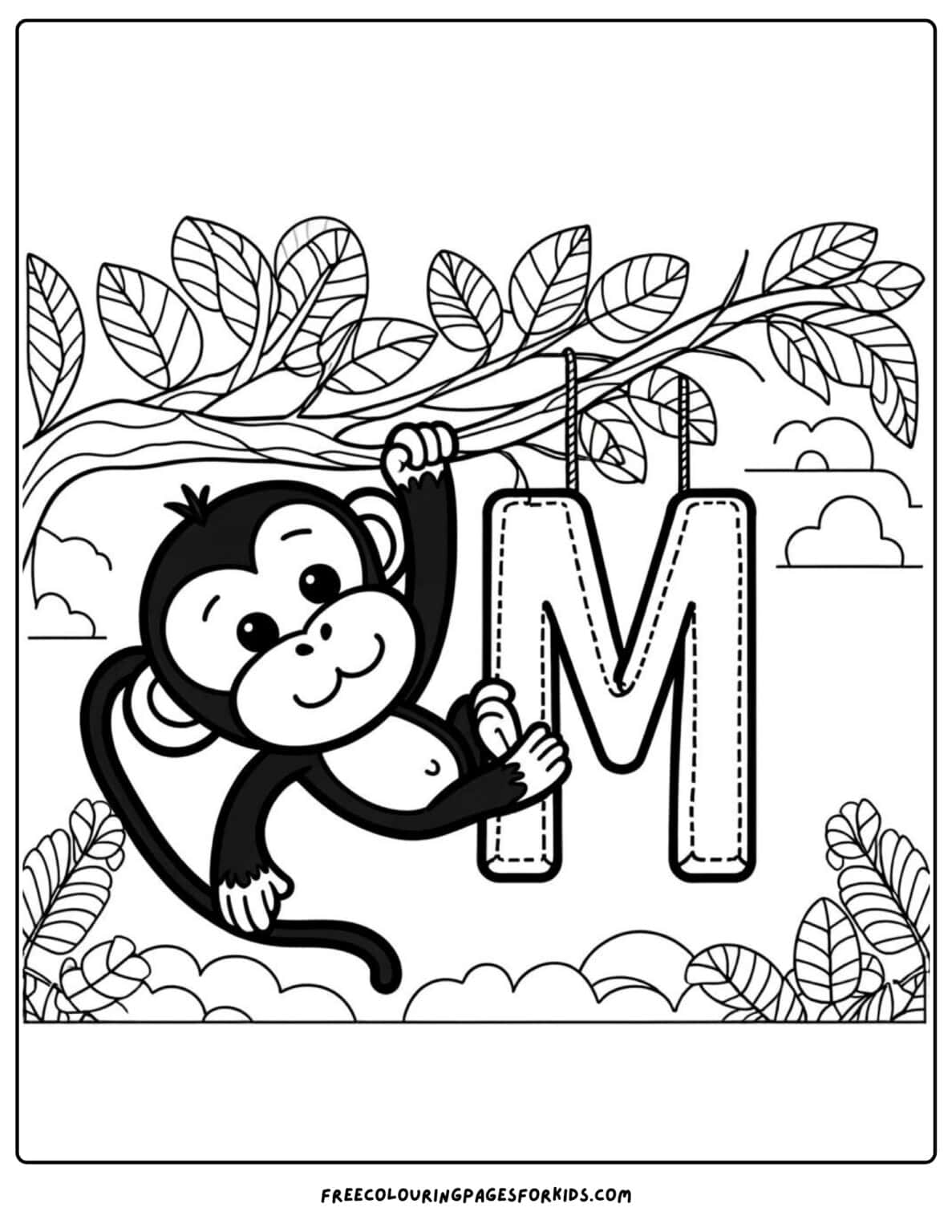 16 Letter M Coloring Pages