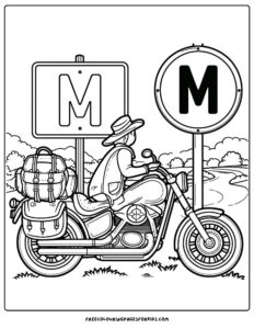 16 Letter M Coloring Pages