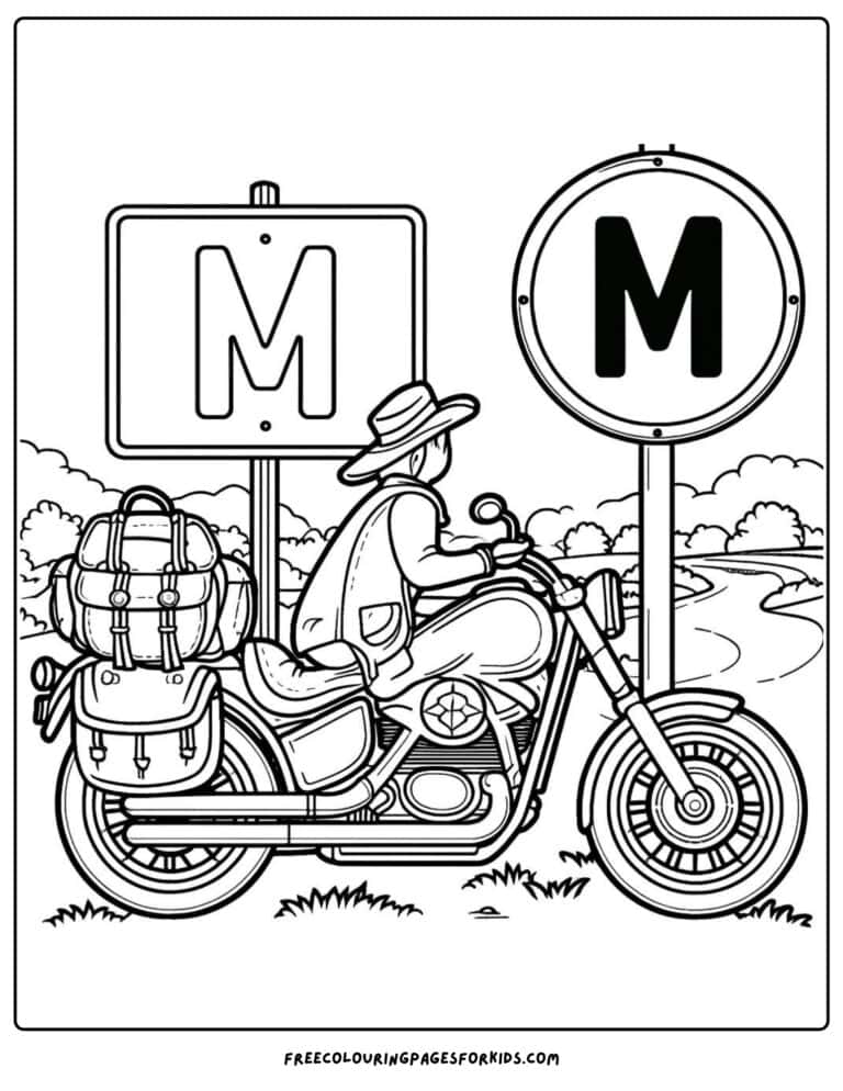 16 Letter M Coloring Pages