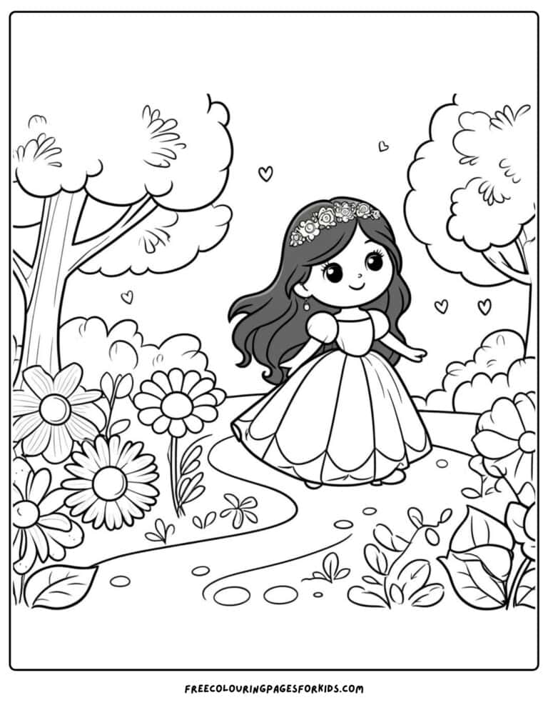 47 Princess Coloring Pages For Kids - Coloring For Kids