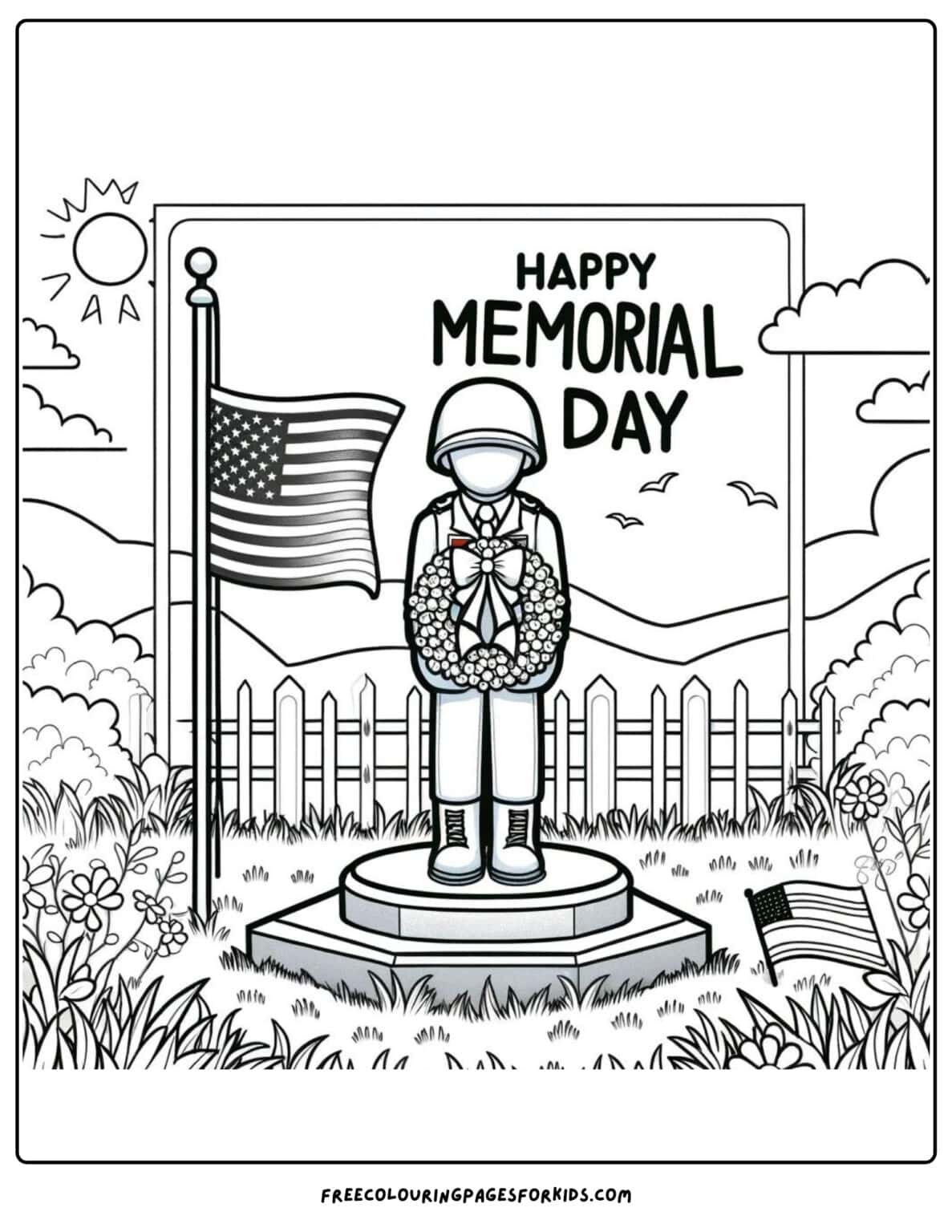 11 Memorial Day Coloring Pages - Coloring For Kids