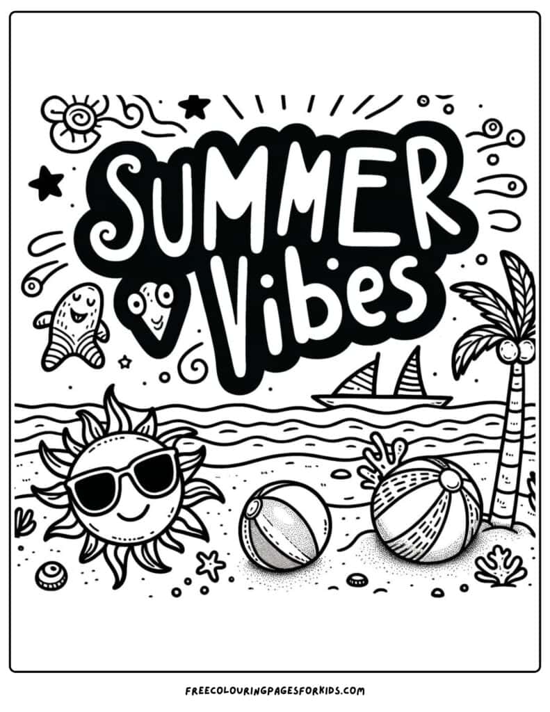 55 Summer Coloring Pages