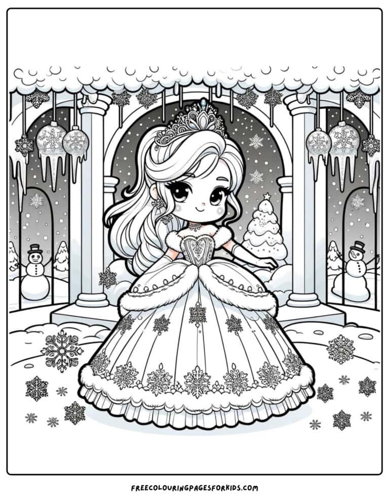 47 Princess Coloring Pages For Kids - Coloring For Kids