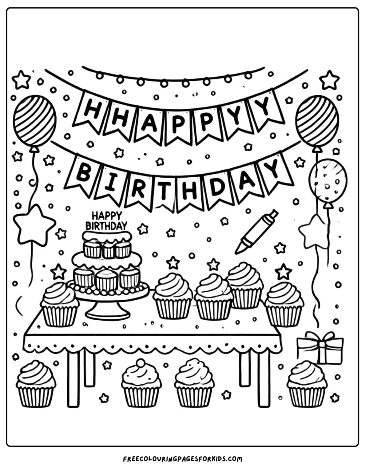 21 Cake Coloring Pages - Coloring Pages For Kids