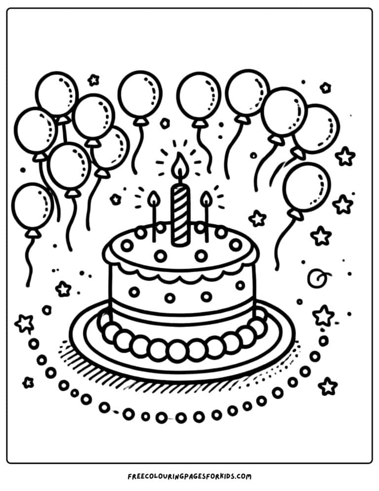 21 Cake Coloring Pages - Coloring Pages For Kids